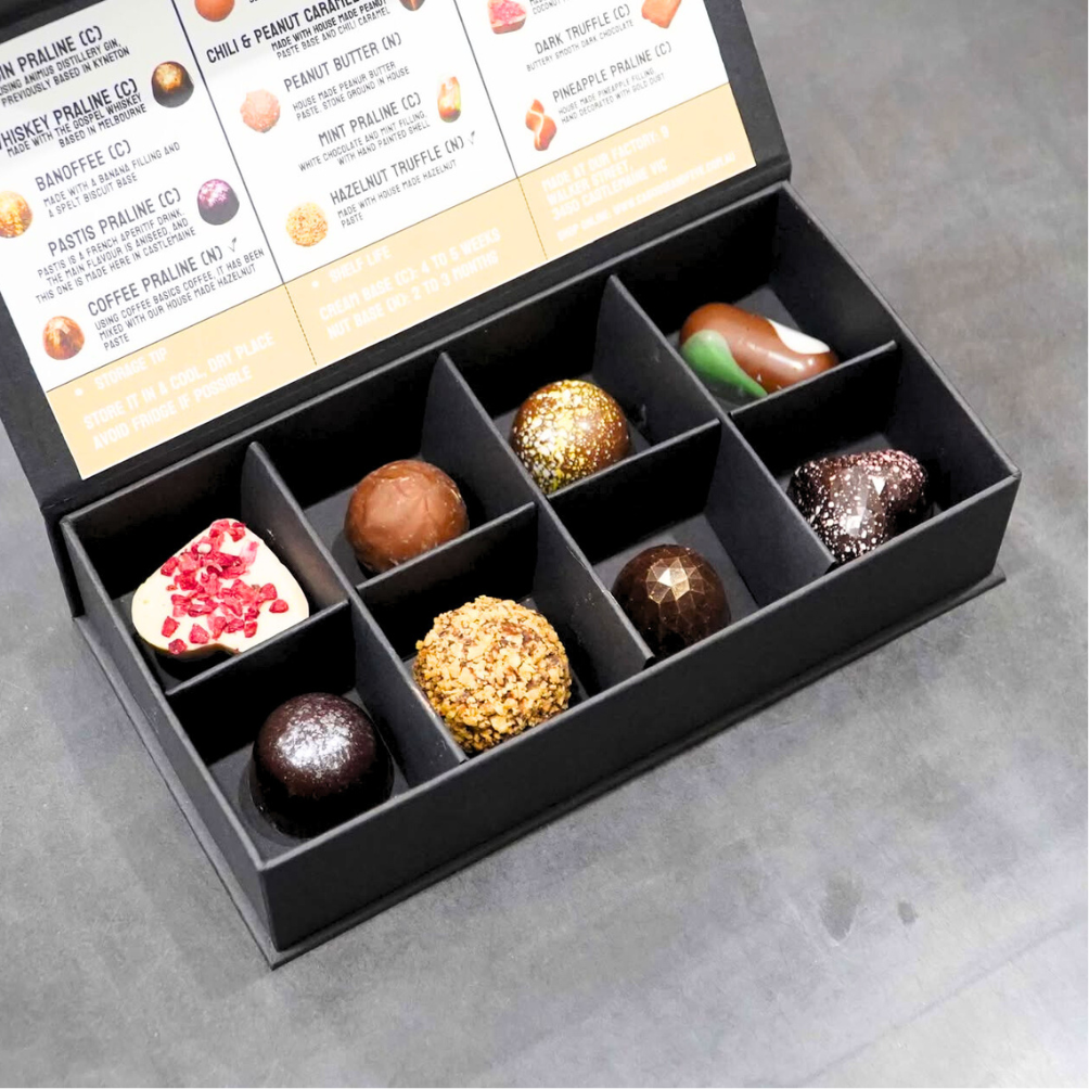 Box of 8 Pralines | Cabosse & Feve Chocolates