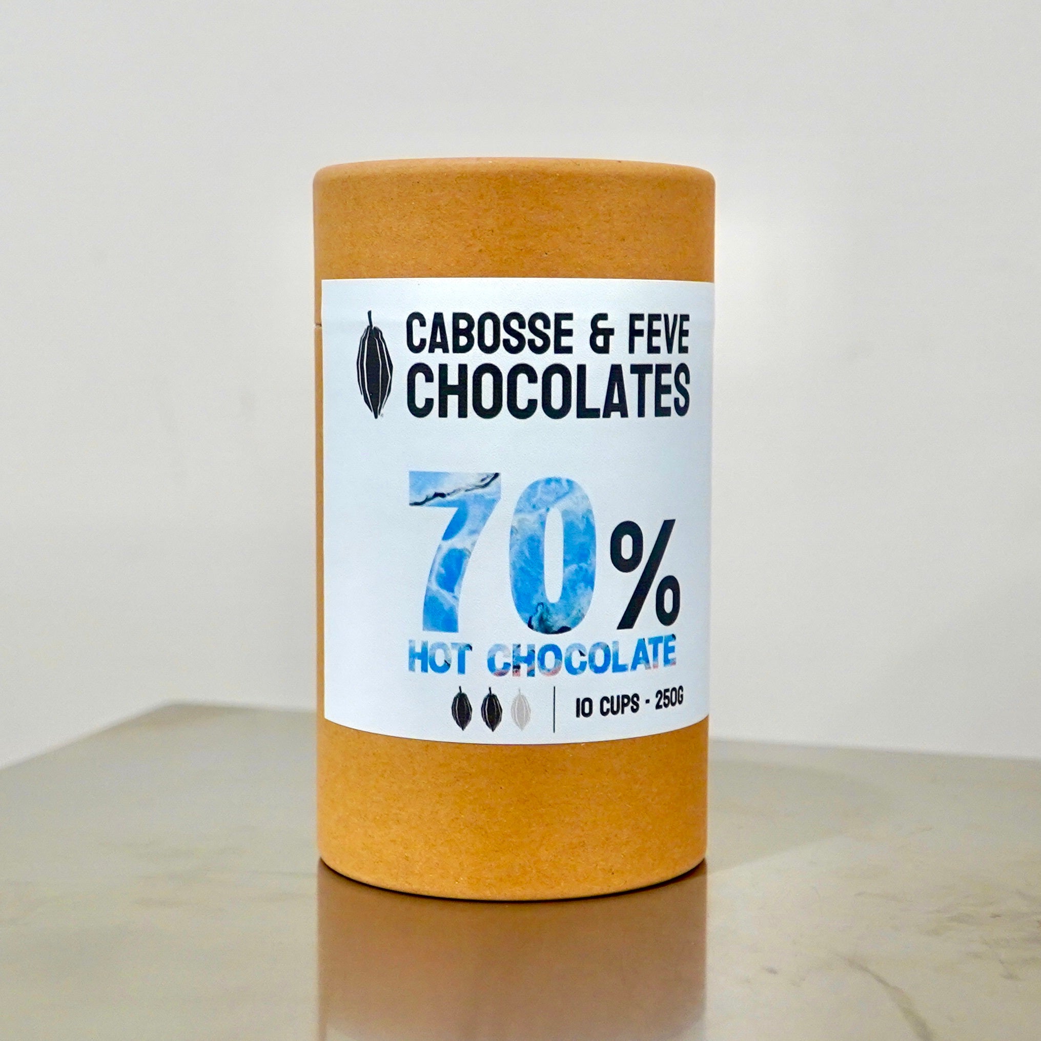 70% hot chocolate | Cabosse & Feve Chocolates
